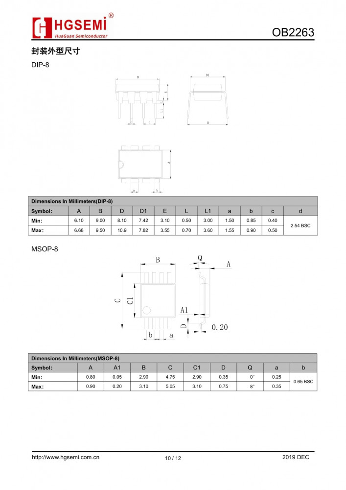 OB2263M/TR datasheet page 10