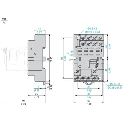 Schneider RPZF4 Relay Socket for sale