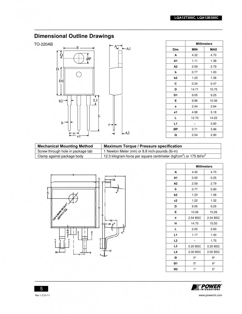 LQA12T300C datasheet page 5