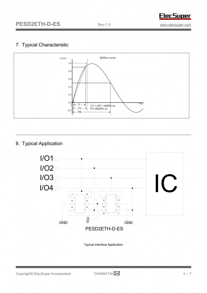 PESD2ETH-D-ES datasheet page 4