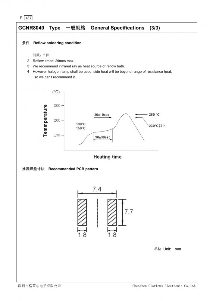 GCNR8040 datasheet page 4