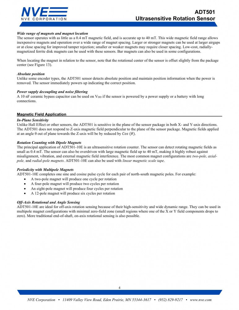 ADT501-10E technical document page 4