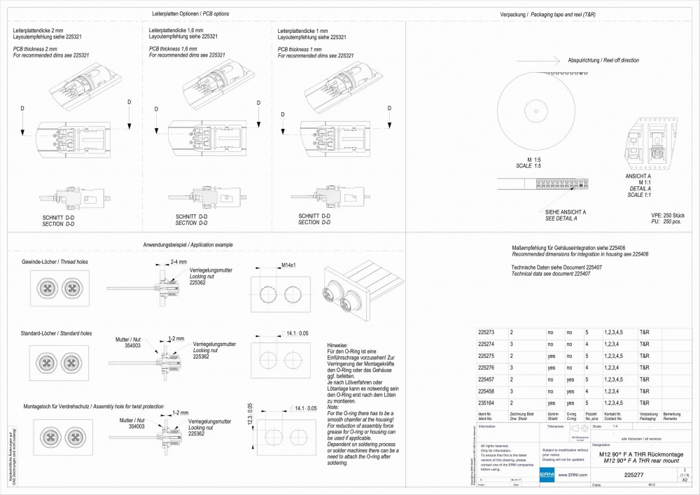 TE Connectivity connector document page 1