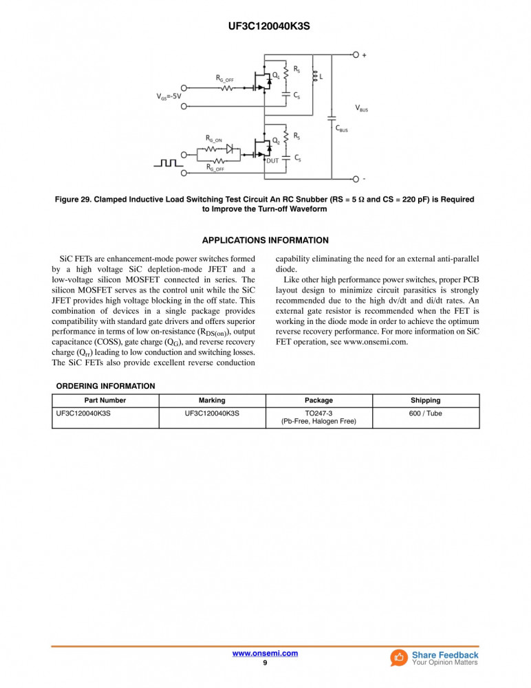 UF3C120040K3S datasheet page 9