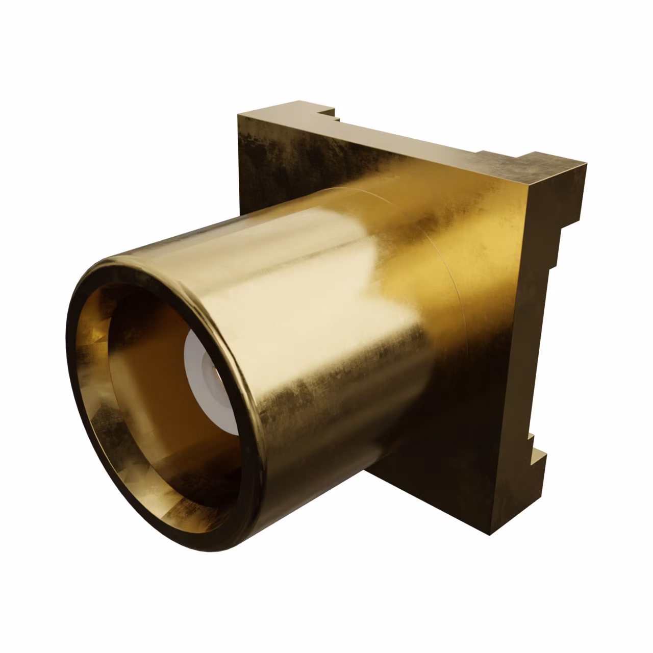 MCX Jack, Straight, PCB Receptacle, Through Hole, Brass Body, Gold (Au) Plated, Tape and Reel, 50 Ohms for sale