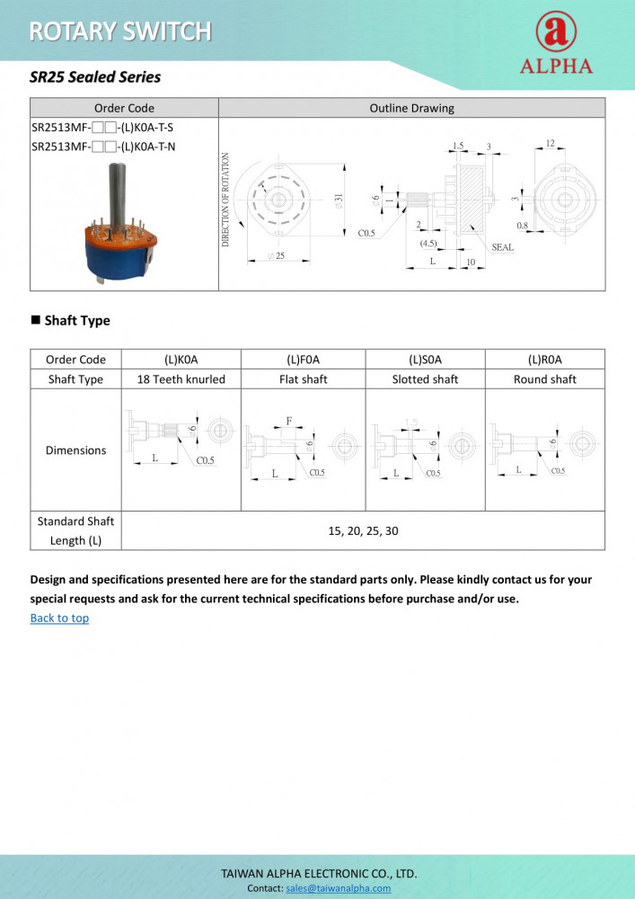 SR25 sealed series documentation page 3