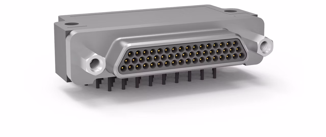 AirBorn M Series, Micro-D High Temp Board Mount Plug, 0.050