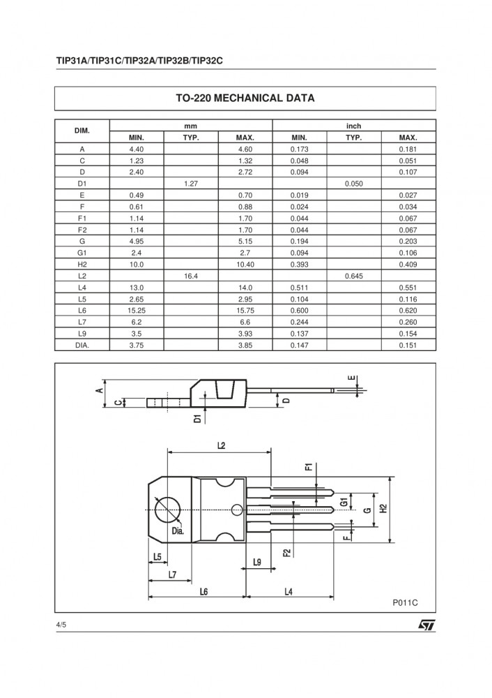 TIP31A datasheet page 4