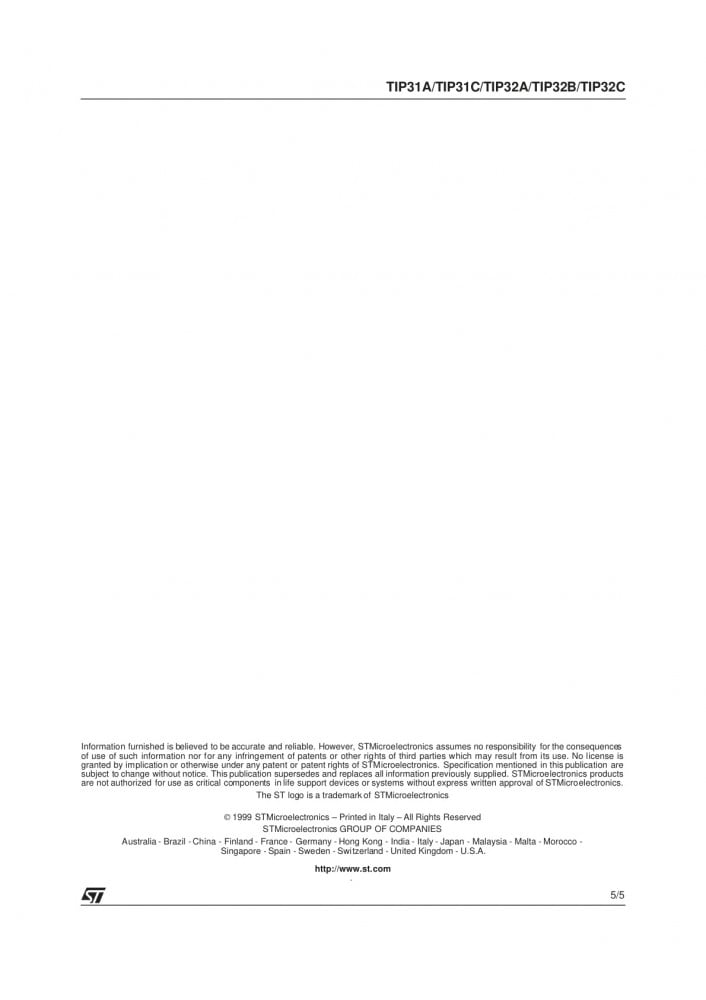 TIP31A datasheet page 5