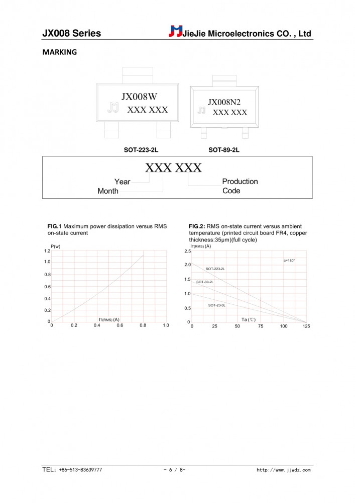 JX008L datasheet page 6