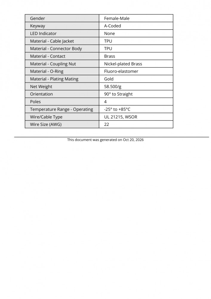 MOLEX Series 120066 cable drawing, page 3