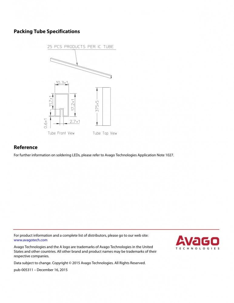 HDSP-H3G1 datasheet page 8