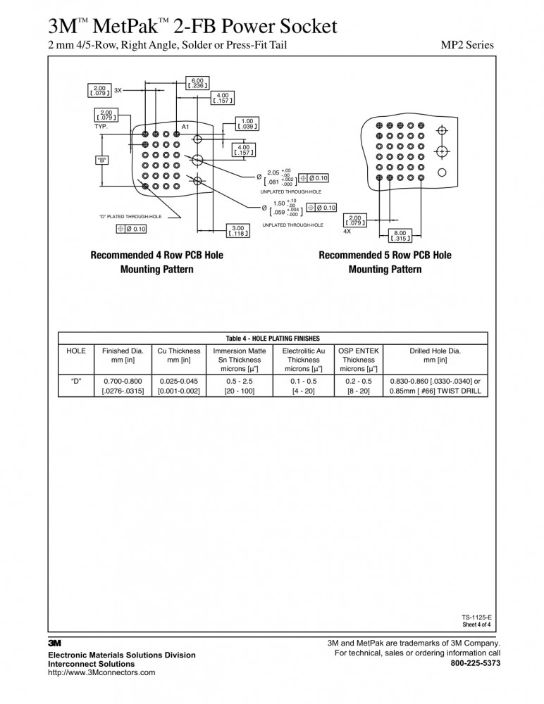 3M MP2-SP10-51P1-KR technical document page 4