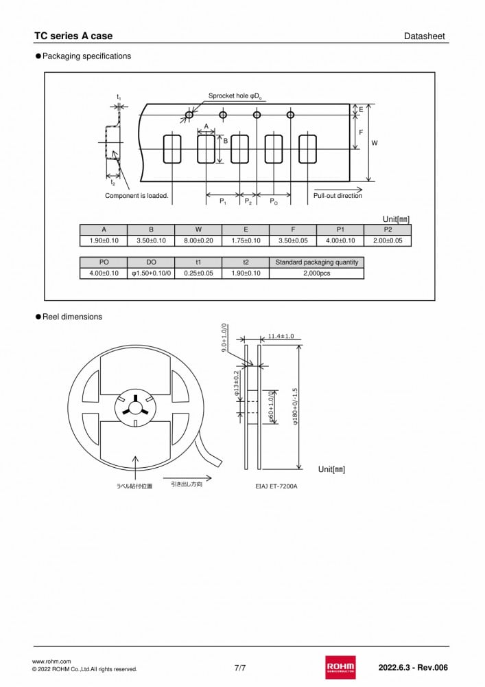 ROHM TCA series datasheet page 7
