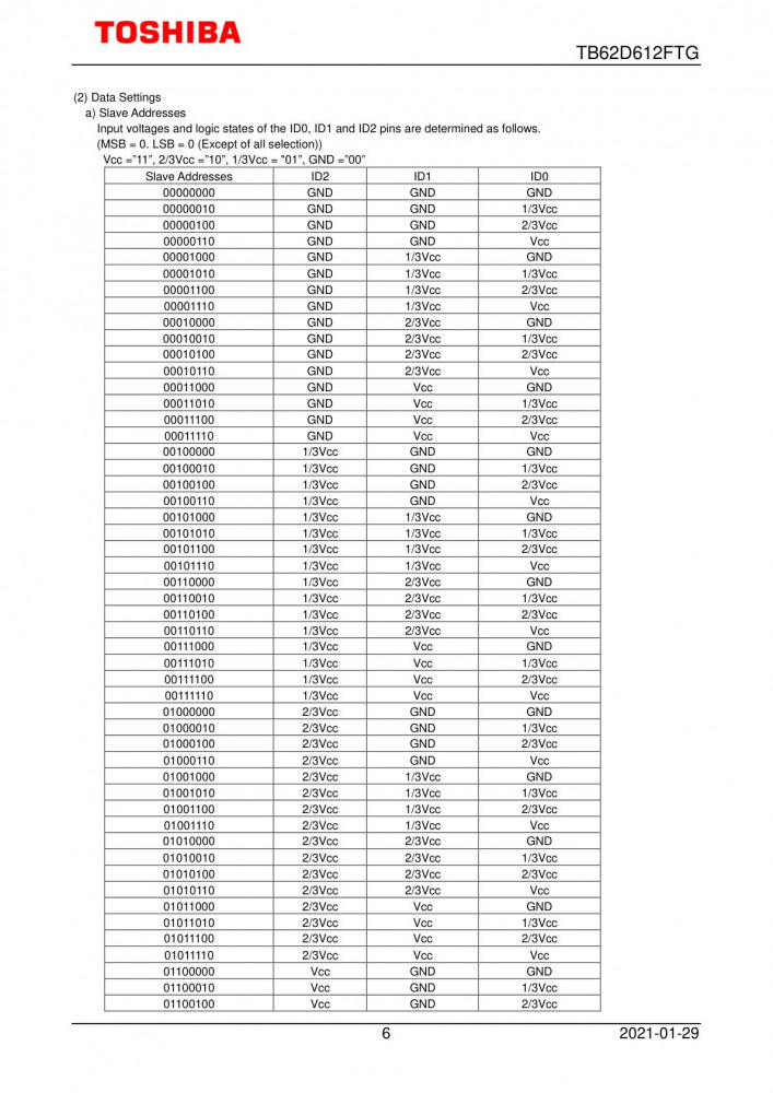TB62D612FTG datasheet page 6