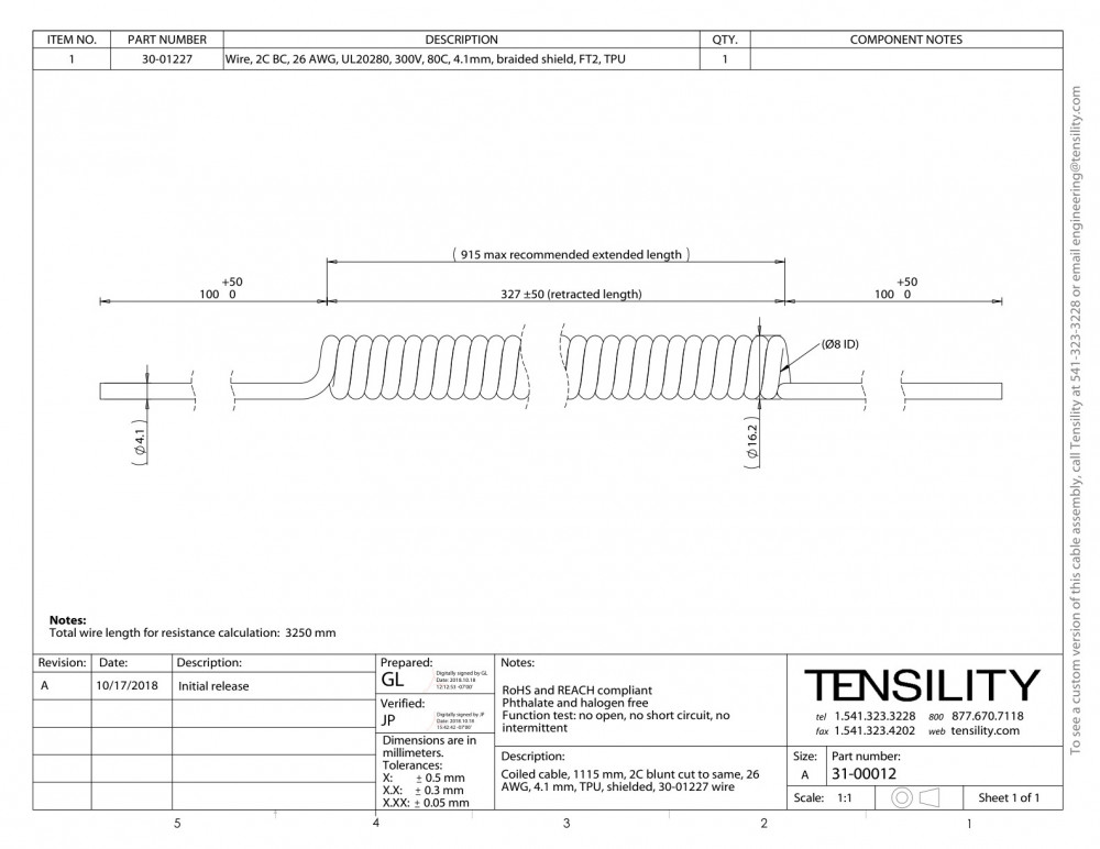 Tensility 31-00012 product drawing