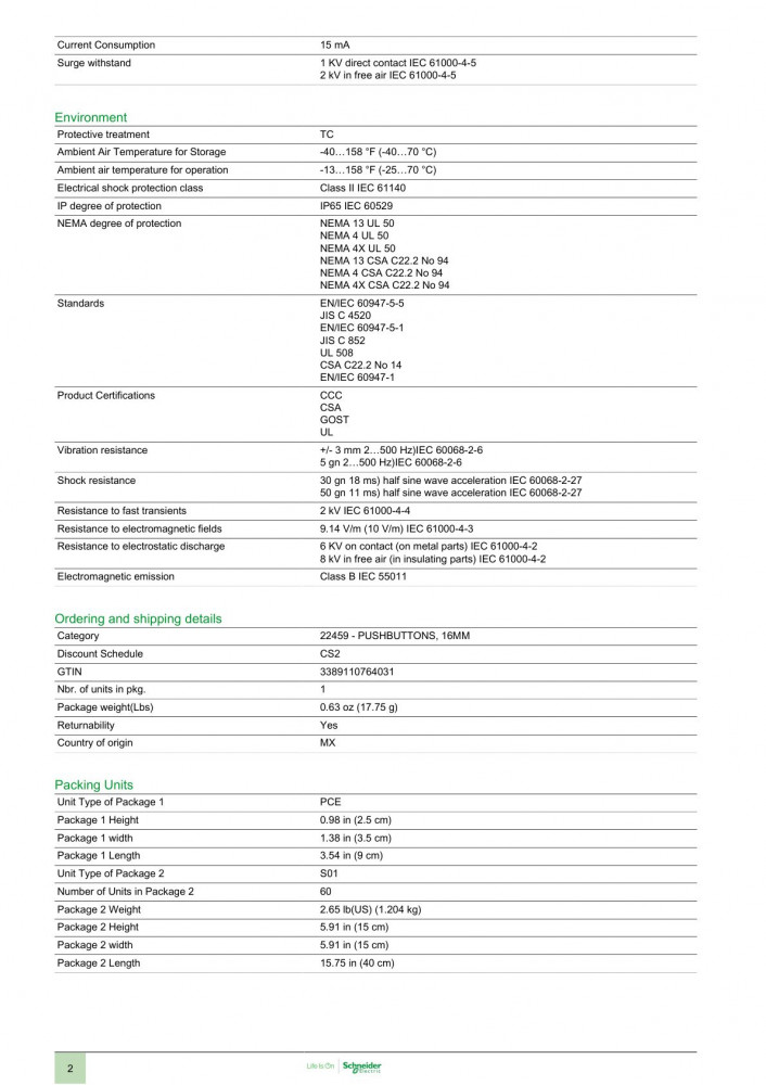 XB6DF4B5B technical document page 2