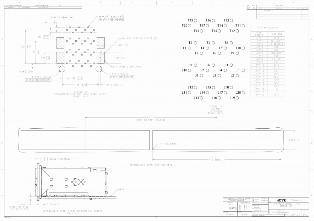 TE Connectivity 2288172-3 drawing sheet 5