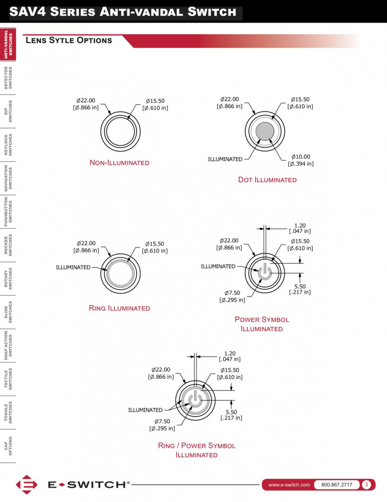 SAV4F13SS345 technical document page 3