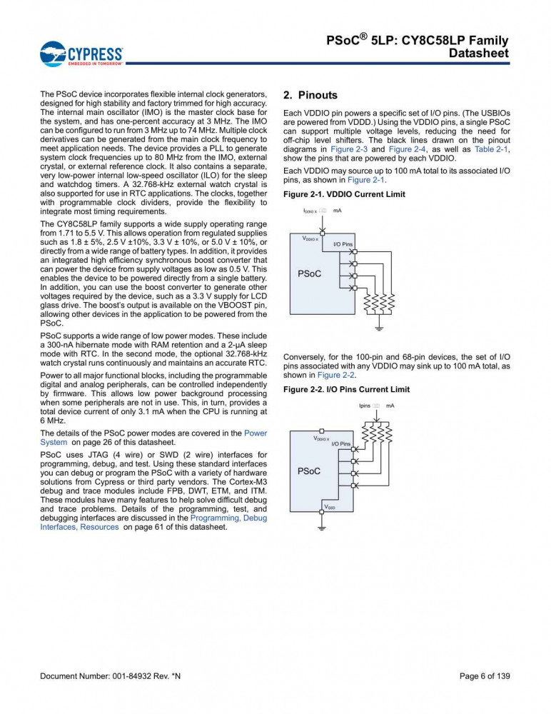 CY8C5888LTI-LP097 document page 7