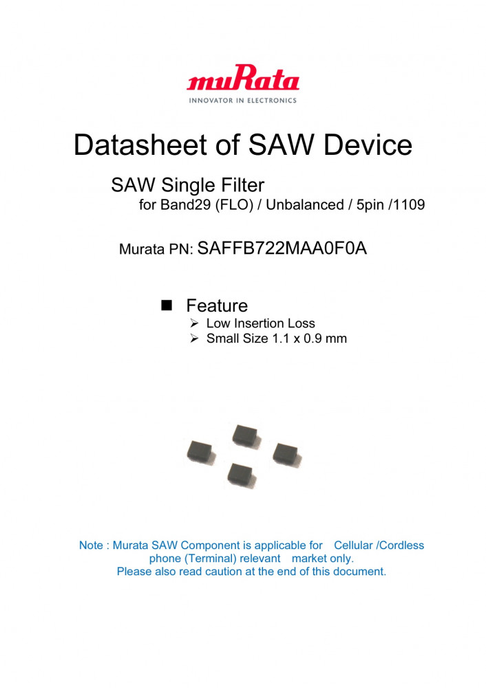 SAFFB722MAA0F0A datasheet page 1