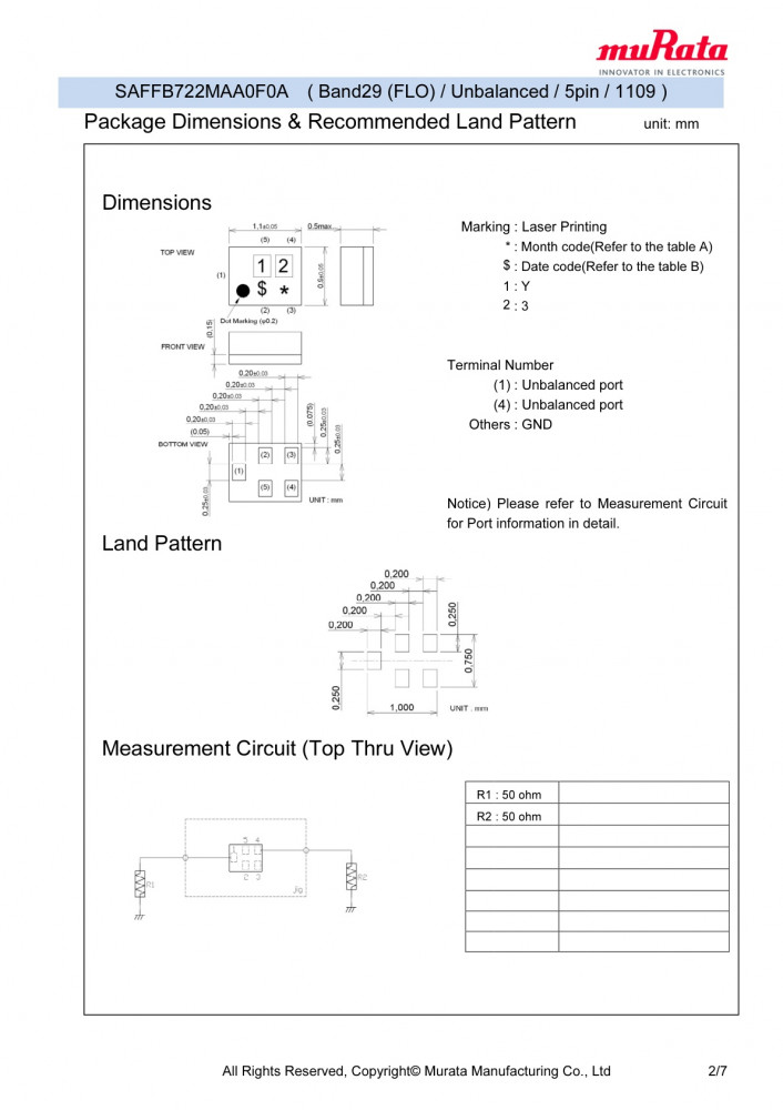 SAFFB722MAA0F0A datasheet page 3