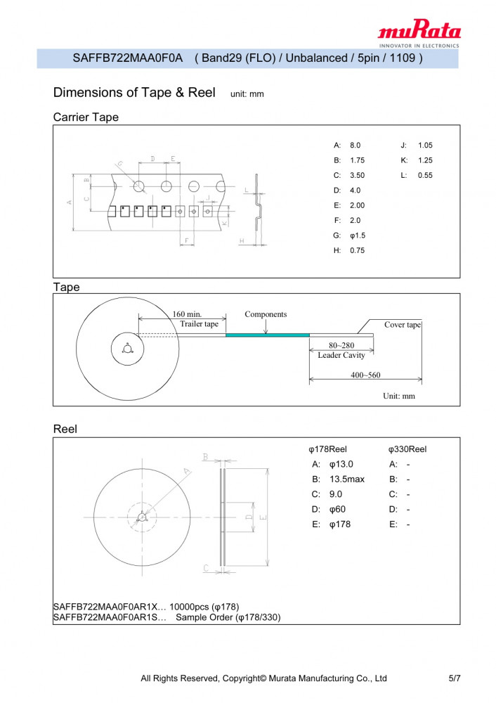 SAFFB722MAA0F0A datasheet page 6