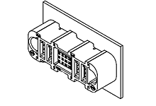 2.54mm, 5.50mm, 7.50mm Pitch EXTreme Ten60Power Vertical Receptacle Assembly with Guide Receivers, 12 Signal Circuits, 4 Power Circuits for sale