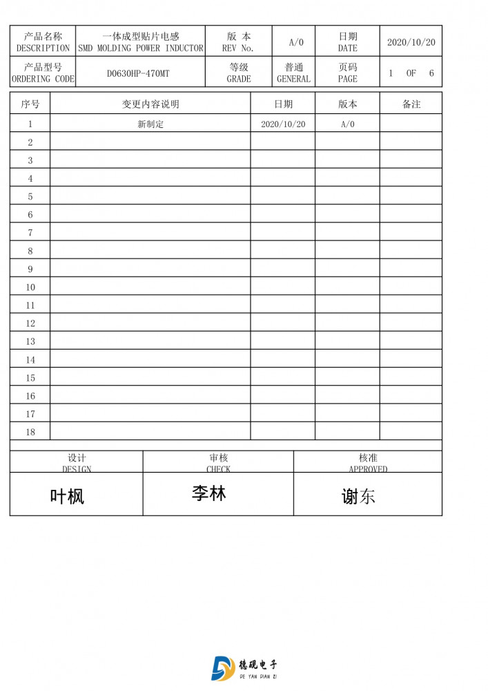 D0630HP-470MT datasheet page 2