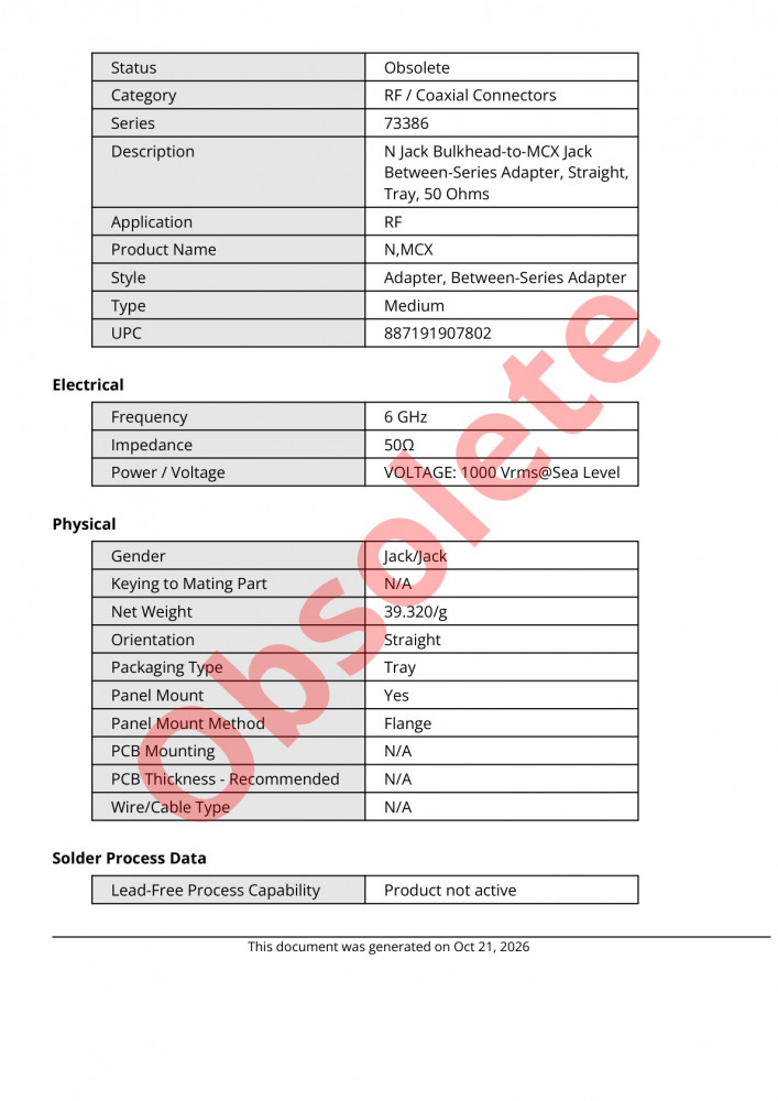 MOLEX 733861641 technical document image, page 2