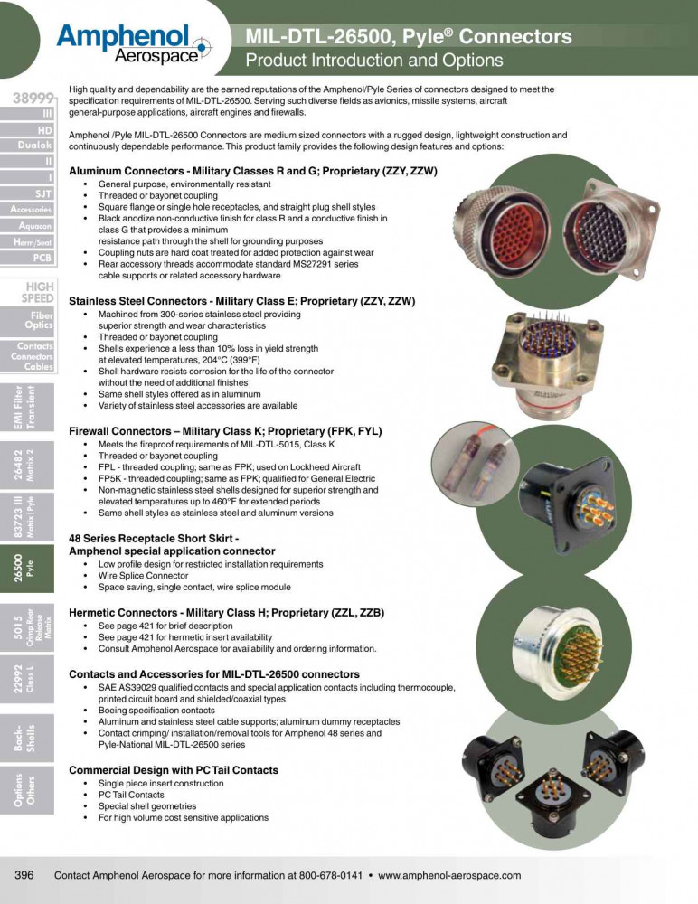 Amphenol Pyle technical document page 2