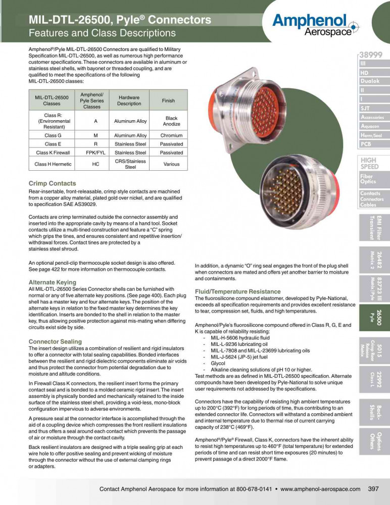 Amphenol Pyle technical document page 3