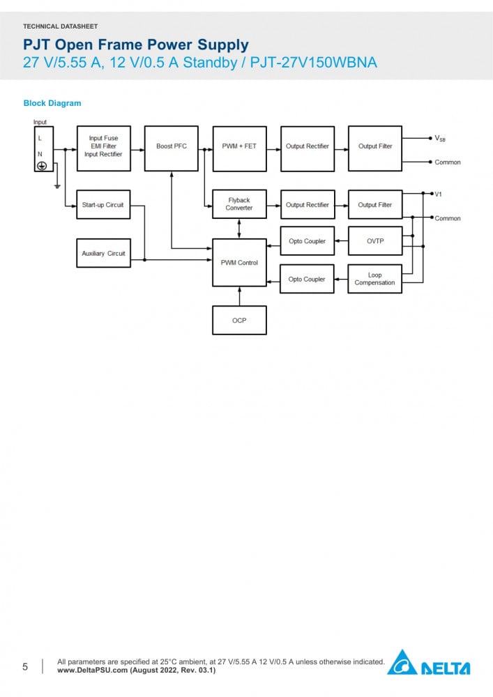 PJT-27V150WBNA datasheet page 5