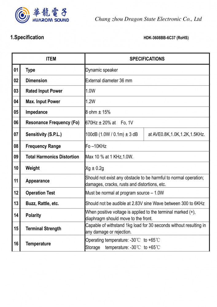 HDK-3608BB-6C37 specification page 3