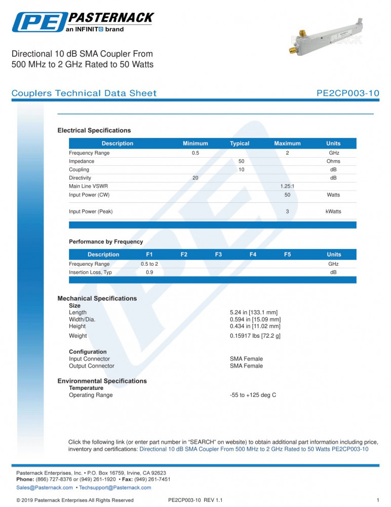 PE2CP003-10 technical document page 1