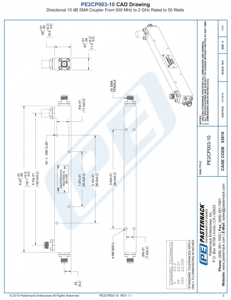 PE2CP003-10 technical document page 3