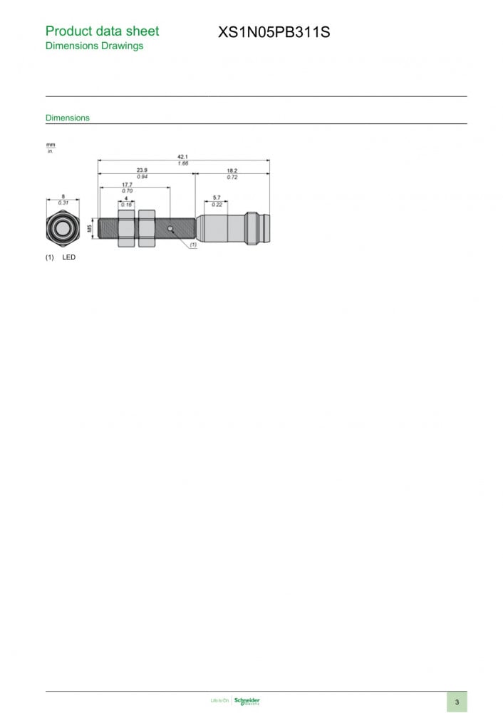 XS1N05PB311S product data sheet page 3