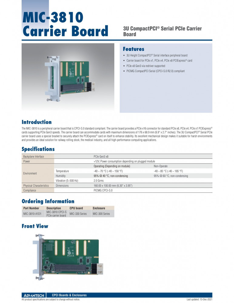 MIC-3810 product documentation preview