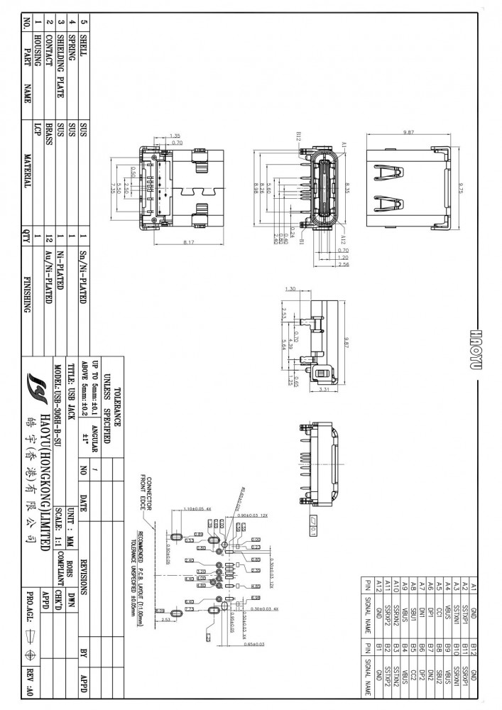 USB-306H-B-SU specification page 7