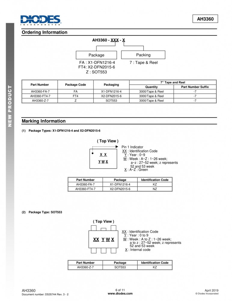 AH3360 datasheet page 6