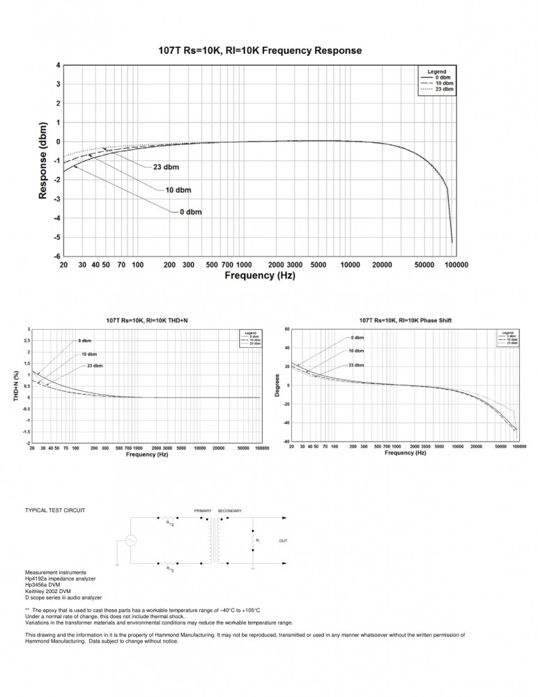 Hammond 107T technical document page 2