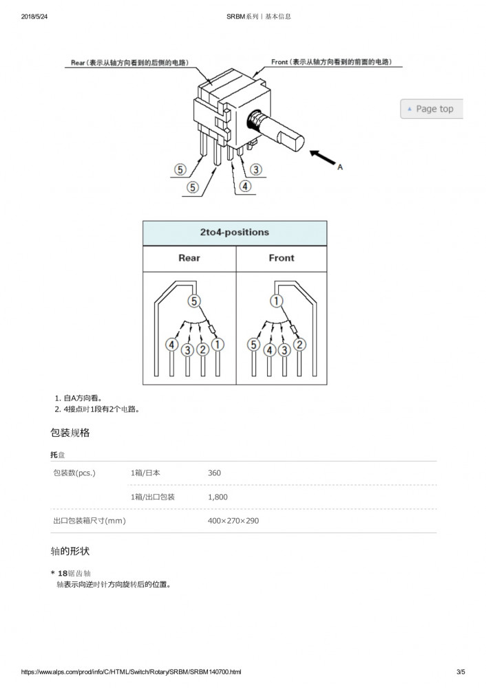 SRBM140700 circuit diagram page