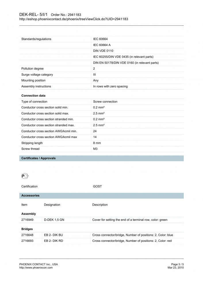 Phoenix Contact 2941183 document page 3