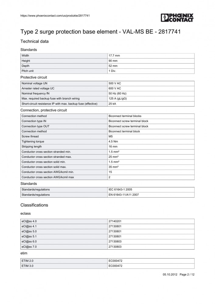 Product document page 2