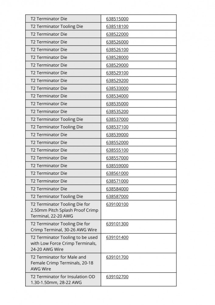Tooling specification document page 6