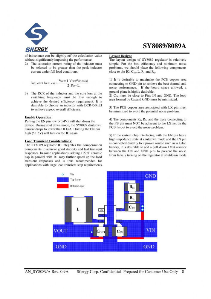 SY8089AAAC datasheet page 8