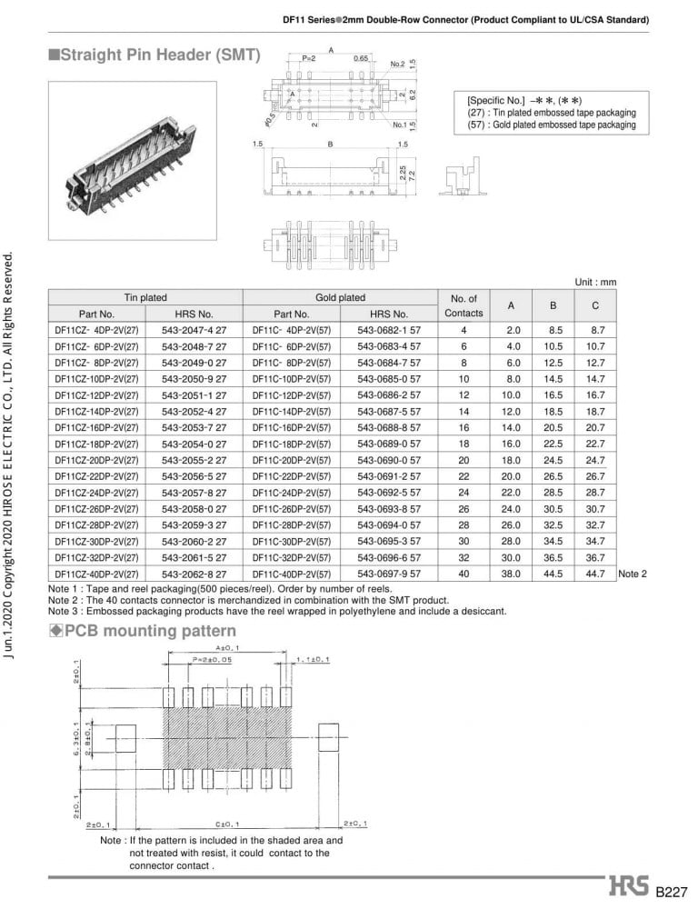 HRS DF11 technical document page 8