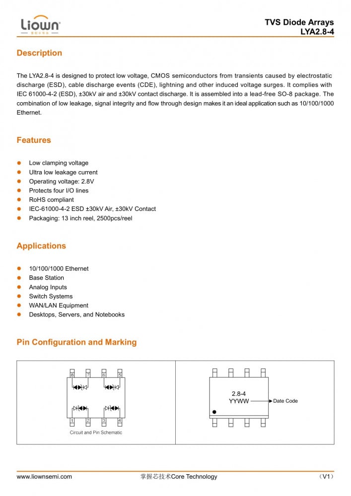 LYA2.8-4 datasheet page 1