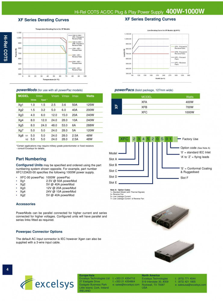 XF family technical document, page 4