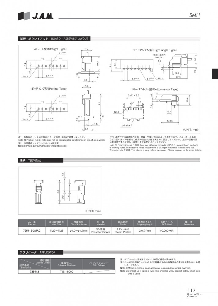 JAMICON SMH connector document page 2